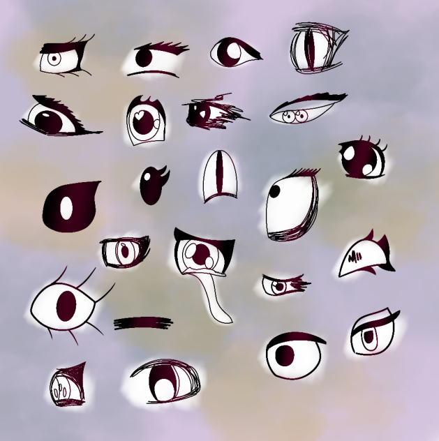 Eyes in different styles - ibisPaint
