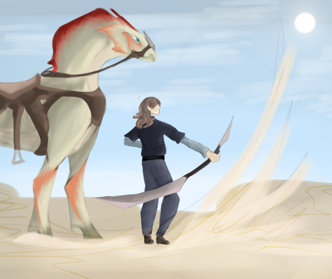 Traveling in the desert - ibisPaint