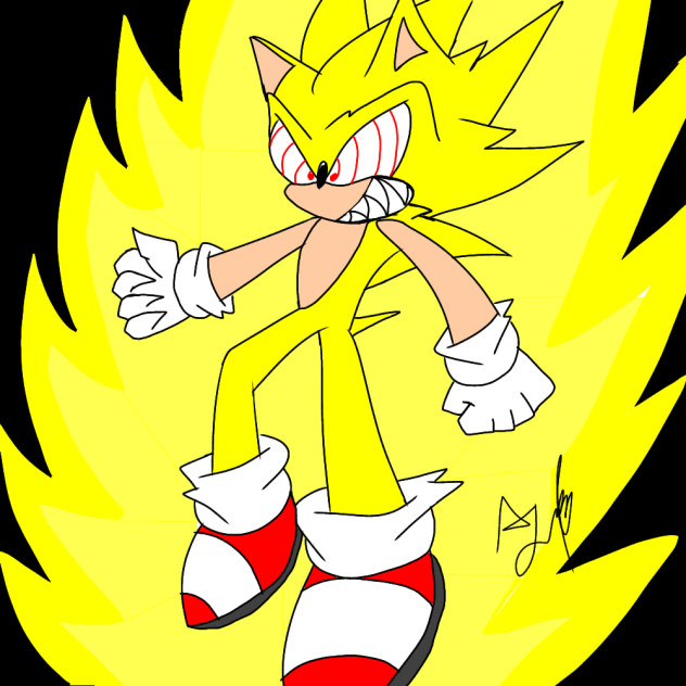 Fleetway Super Sonic(Sonic the cómic) - ibisPaint