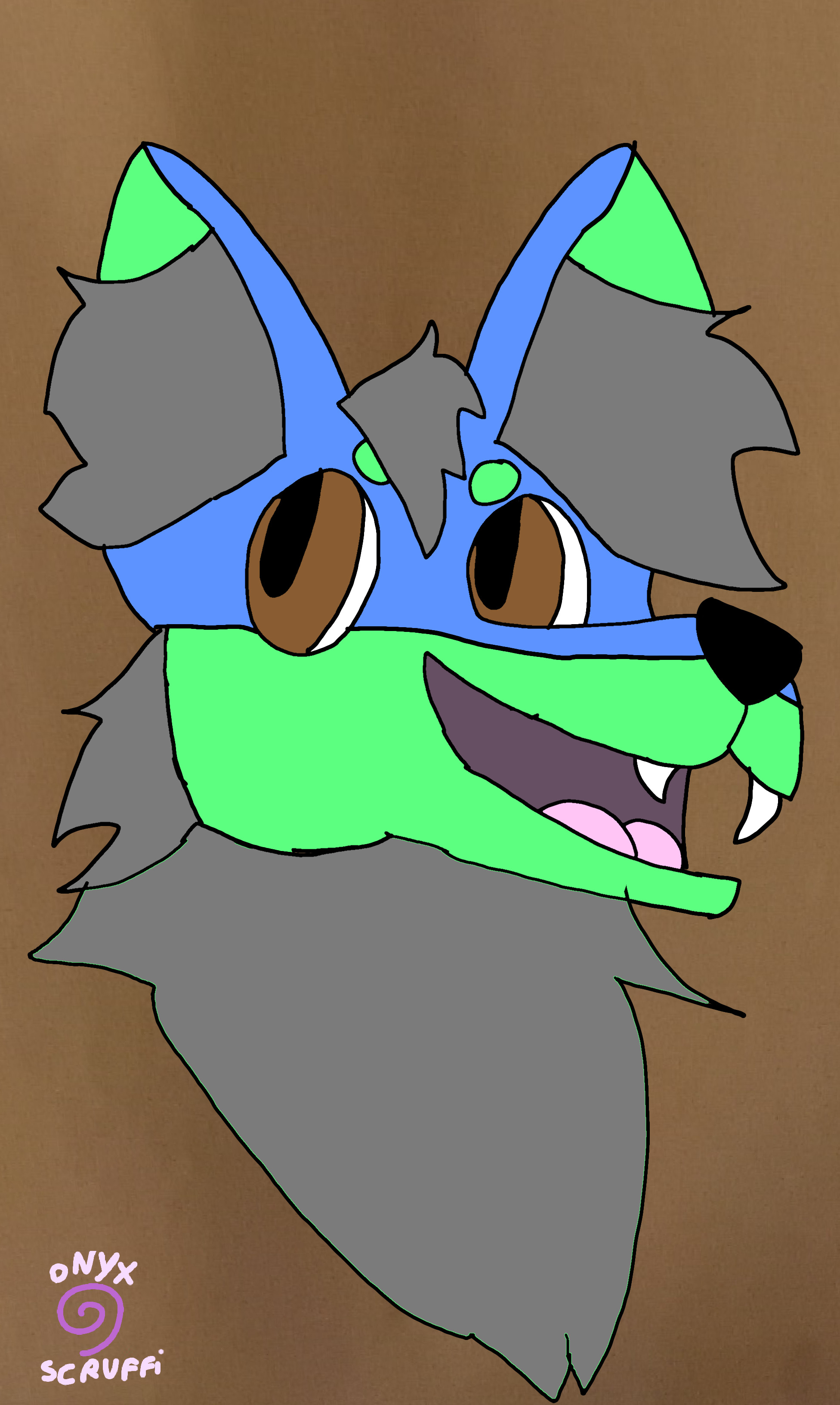 Redrew my first main fursona! - ibisPaint