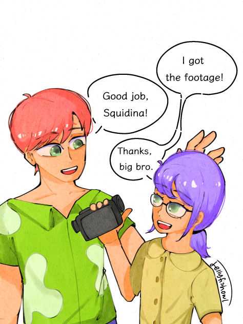 patrick and squidina - ibisPaint