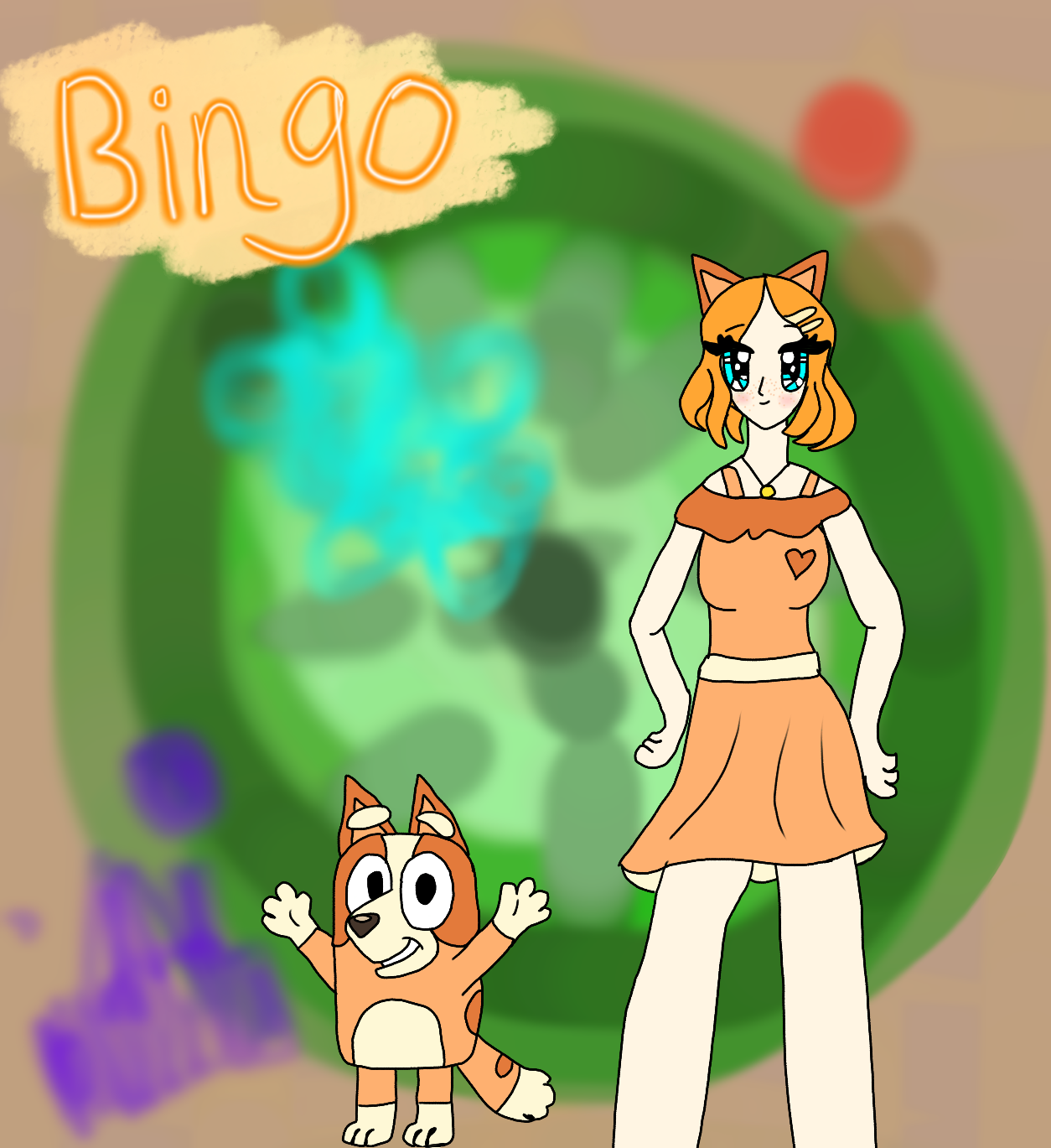 Bingo as a human - ibisPaint