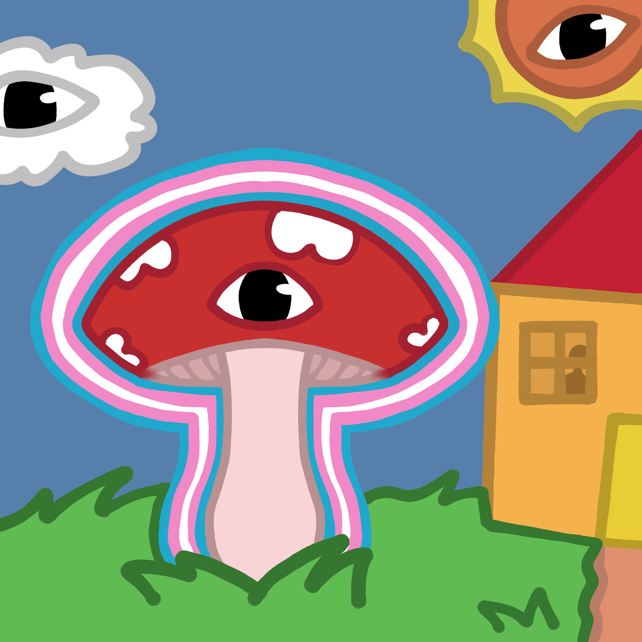 remade weirdcore thingy I drew last year - ibisPaint