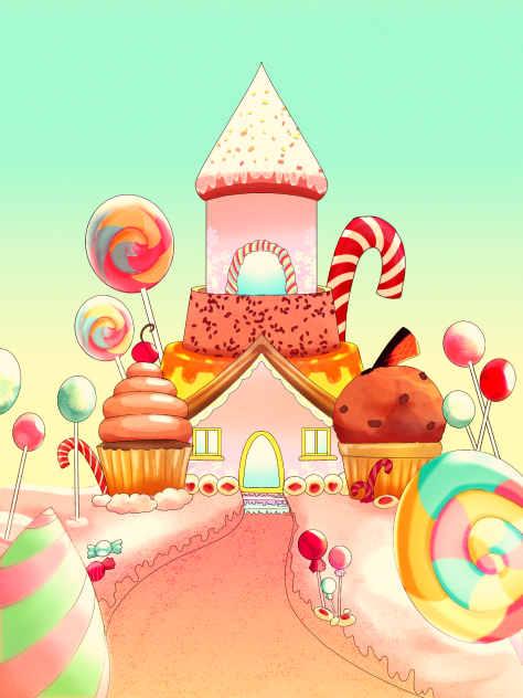 IBM4112 scene sweets land - ibisPaint