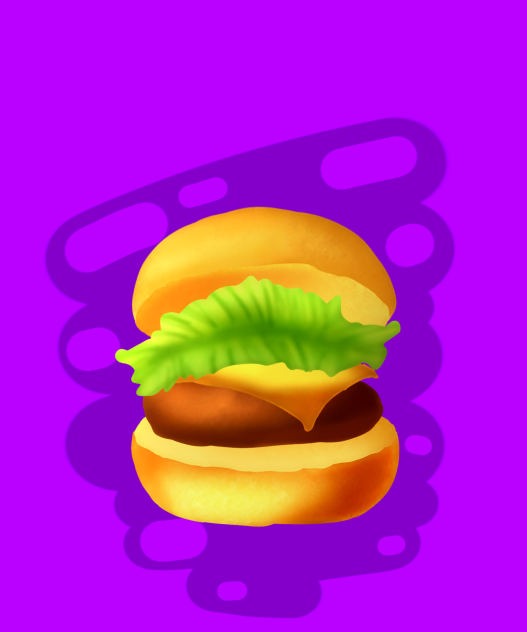 cheeseburger practice - ibisPaint