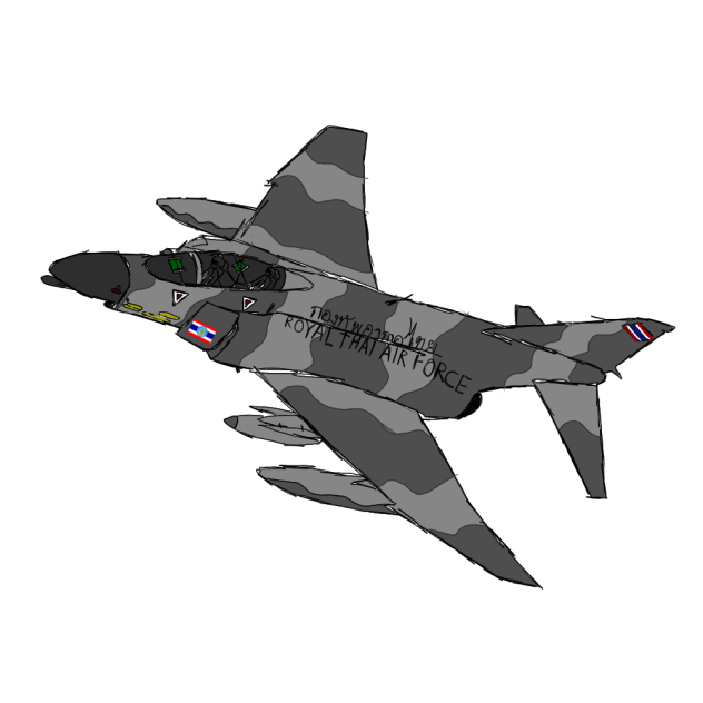McDonnell Douglas F4 Phantom II RTAF - ibisPaint