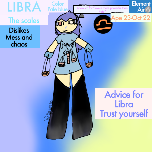 Zodiac signs, Libra - ibisPaint