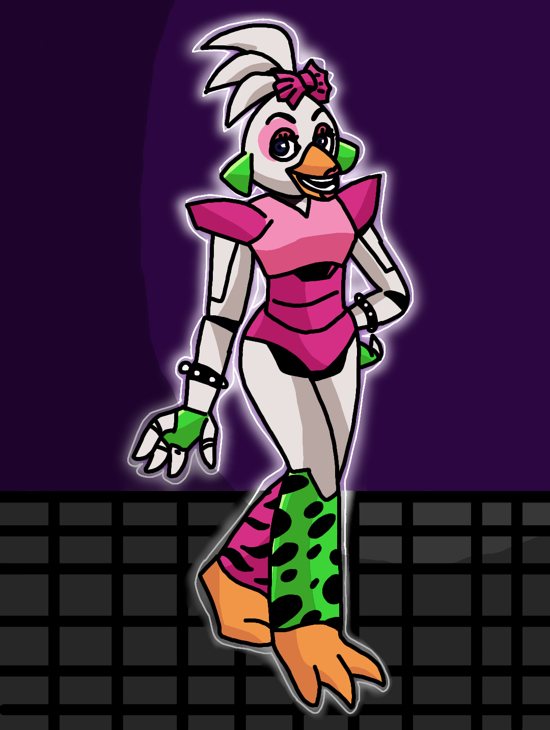 Glamrock Chica. FNAF. Security Breach - ibisPaint