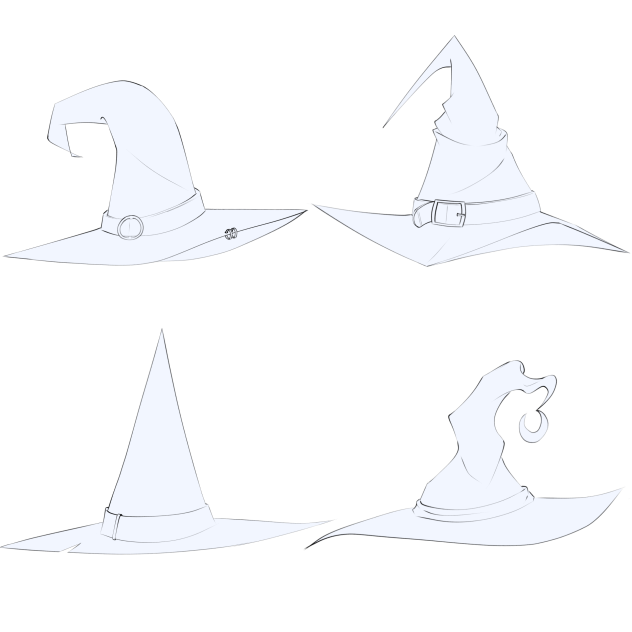 Witch Hat Lineart - ibisPaint