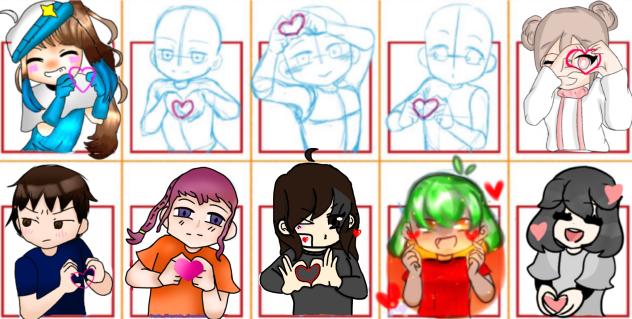 The heart collaboration - ibisPaint