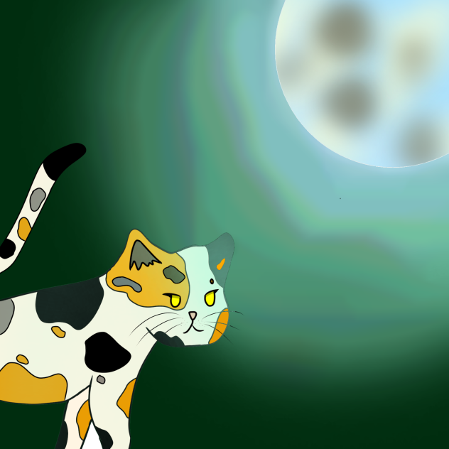 gato de luna - ibisPaint