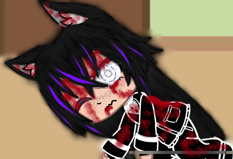 Ender girl with blood - ibisPaint