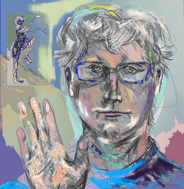 Myself as Mime - ibisPaint