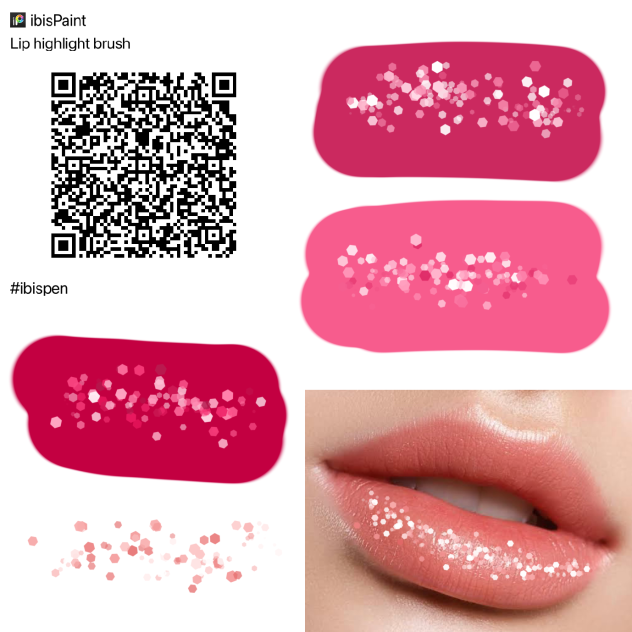 Lip highlight brush🧚🏻‍♀️💕 - ibisPaint