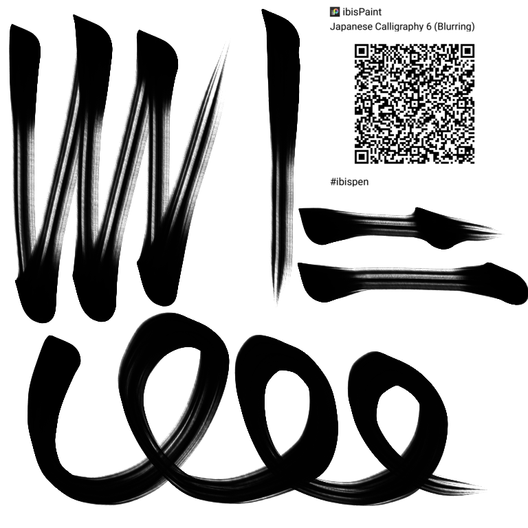 Japanese Calligraphy 6 (Blurring) - ibisPaint
