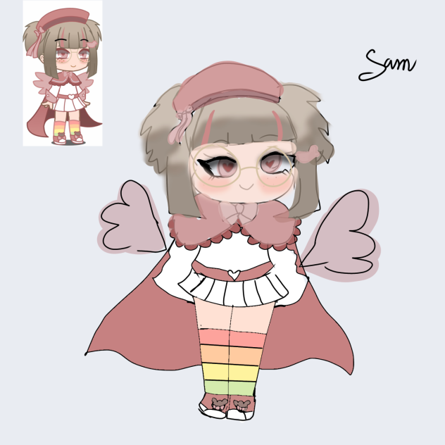 Drawing my gacha oc 🤍 - ibisPaint