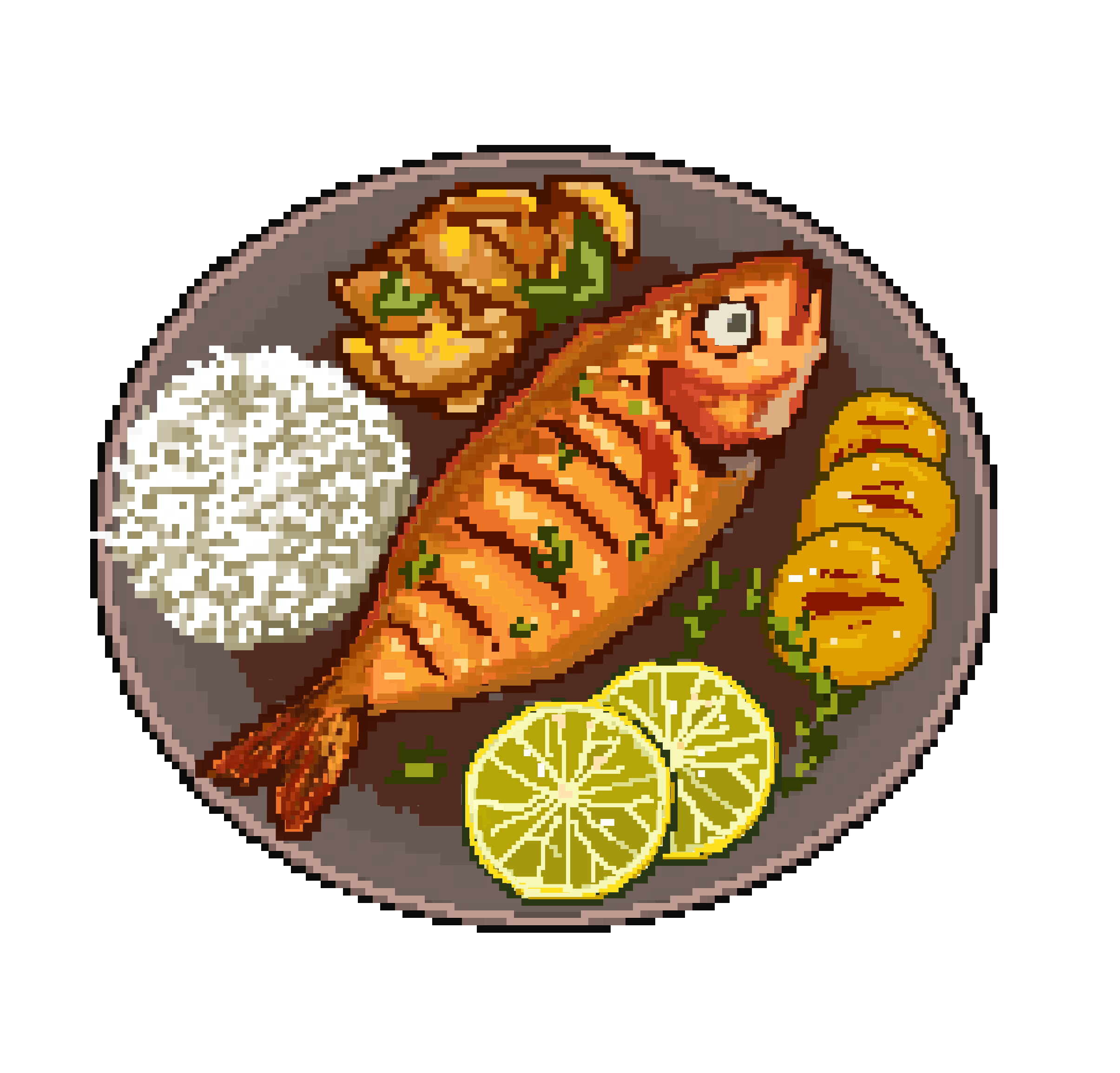 Baked fish - ibisPaint