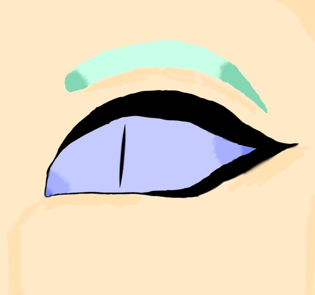 pastel purple eye slit pupil eye brow - ibisPaint
