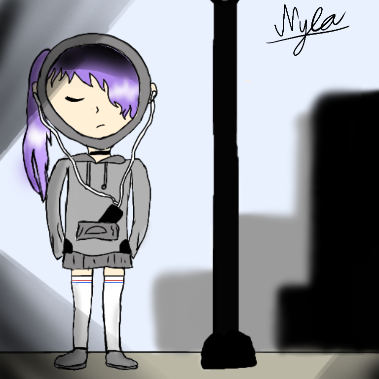 on the street.. - ibisPaint