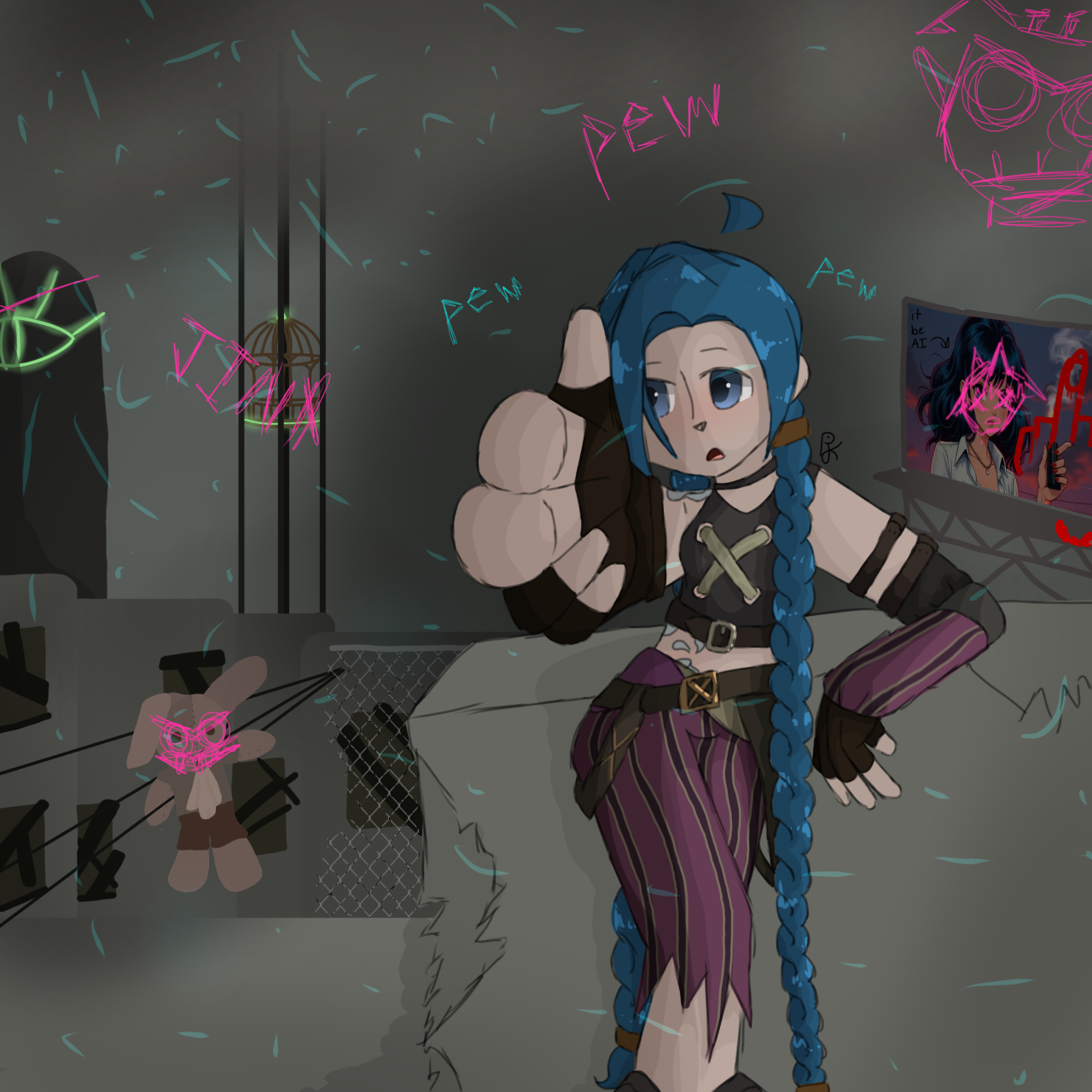 Jinx Go PEW - ibisPaint