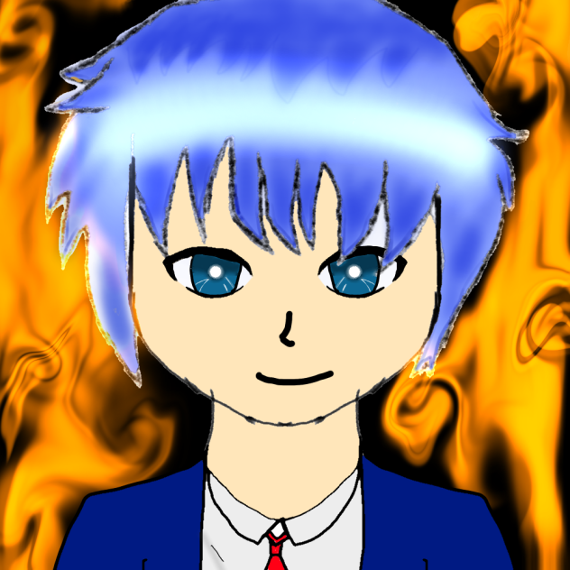 High school on flames - ibisPaint