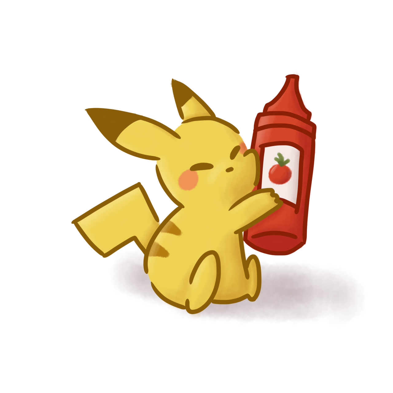 Pikachu and Ketchup - ibisPaint