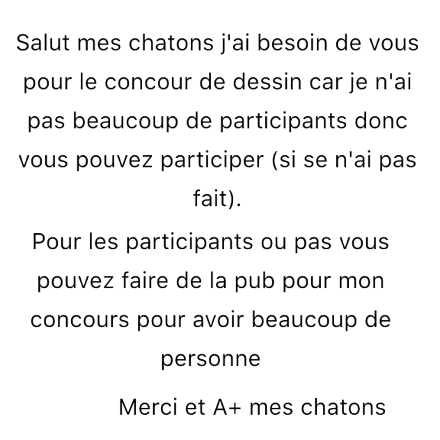 ANNONCE pour concours - ibisPaint