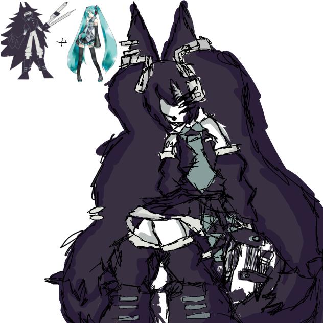 Miss circle (fpe) + Hatsune miku (Fixed) - ibisPaint