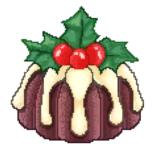 Christmas pudding (pixel) - ibisPaint