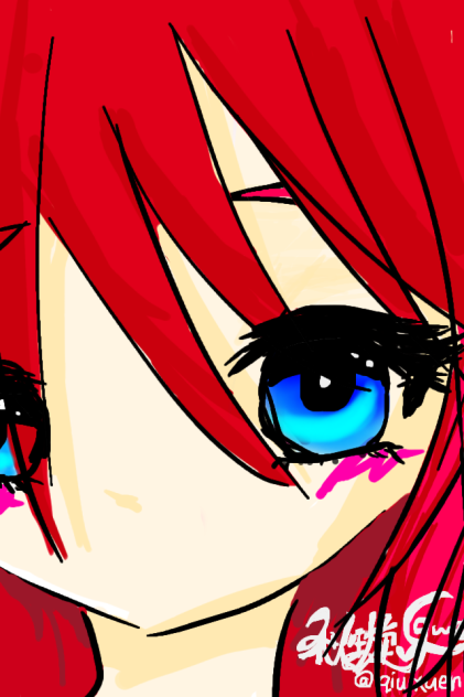 Red Hair Girl - ibisPaint