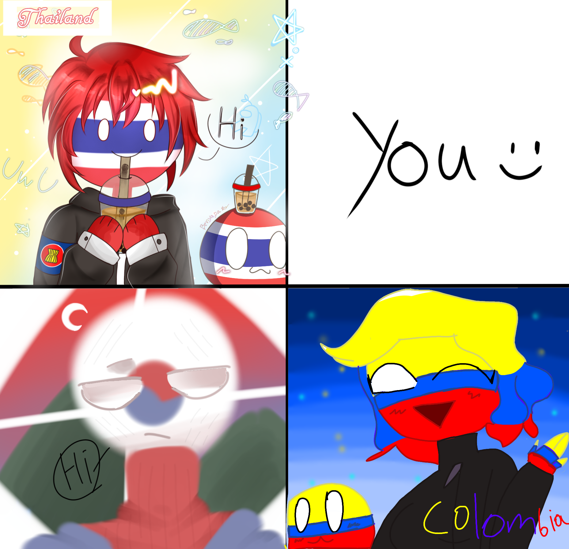 Contryhuman collab - ibisPaint