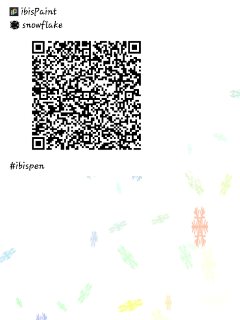 snowflake brush - ibisPaint