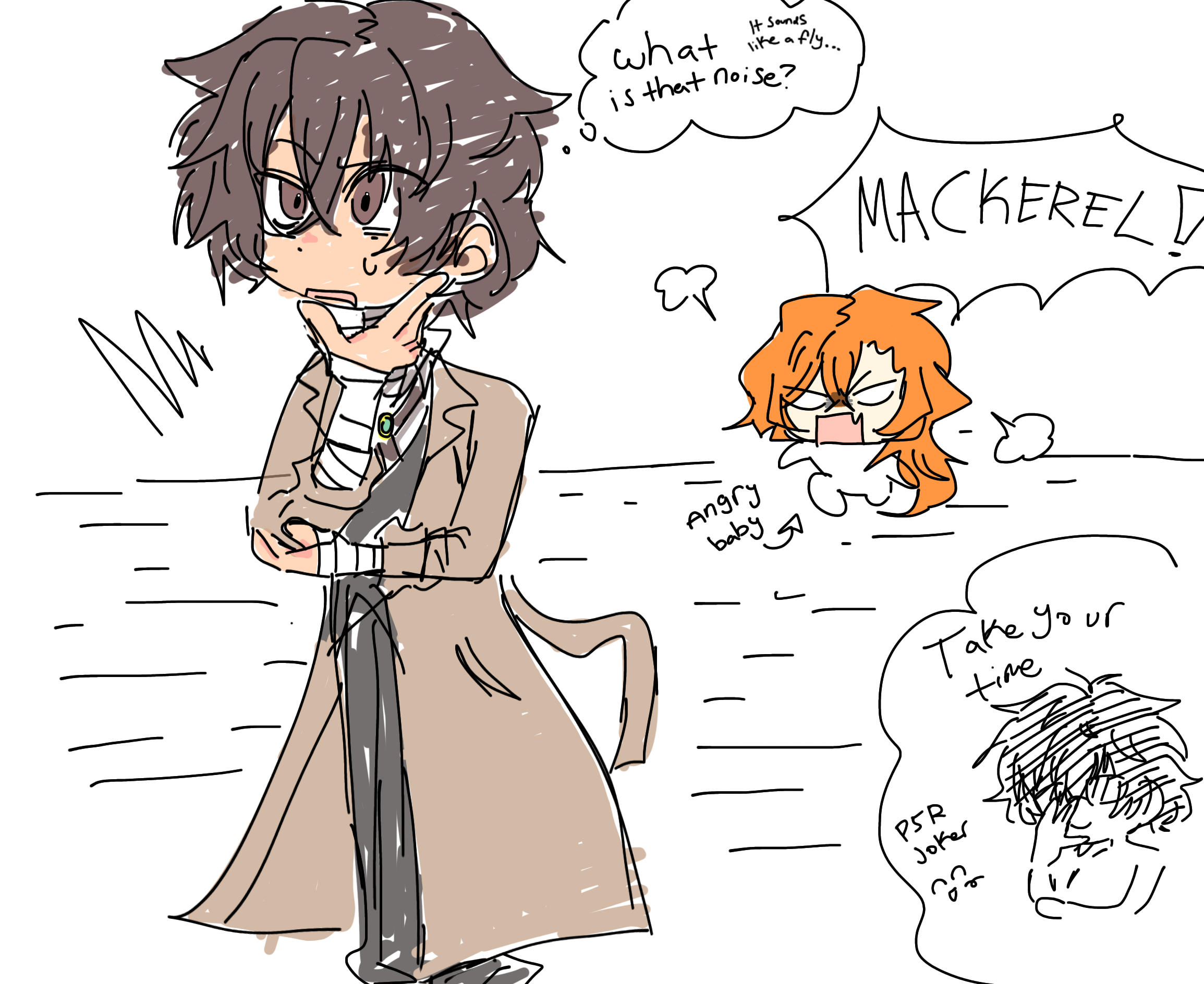 Mackerel fishing - ibisPaint