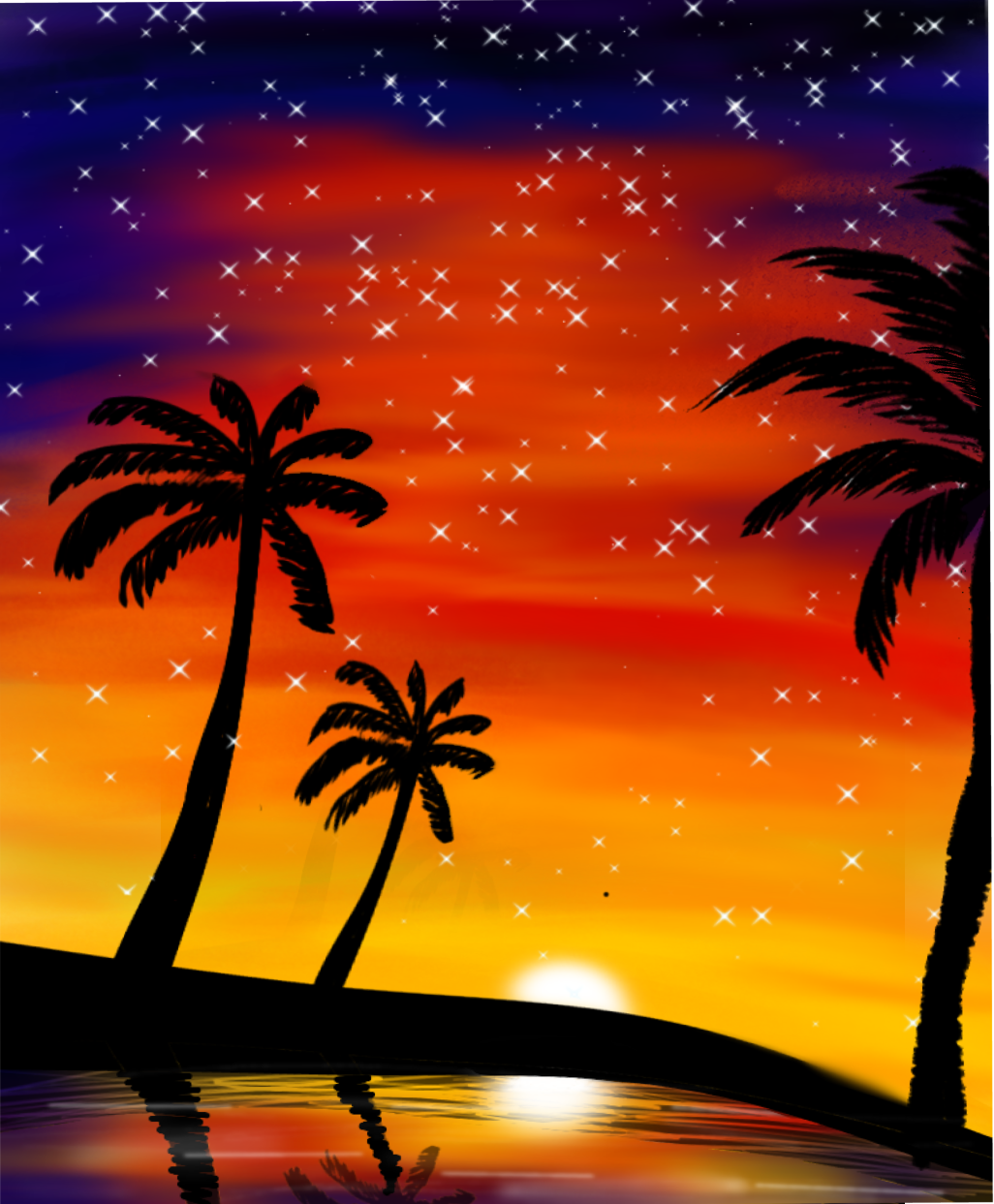 sunset.. - ibisPaint
