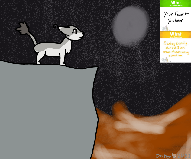 Moonkitti by the root beer sea - ibisPaint