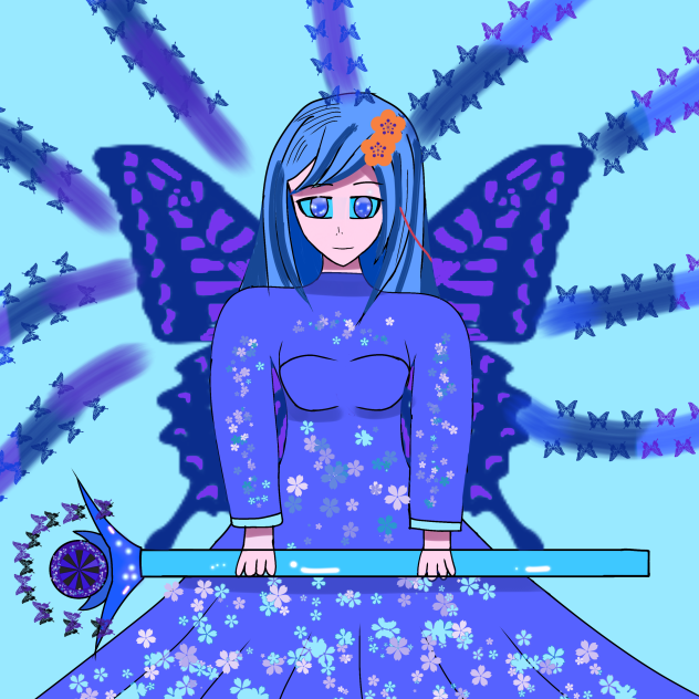 Blue Butterfly - ibisPaint