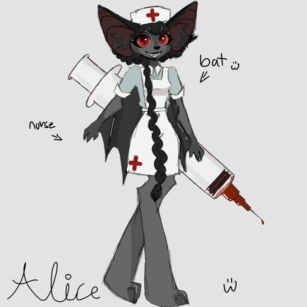 Alice the bat nurse thing!!! - ibisPaint