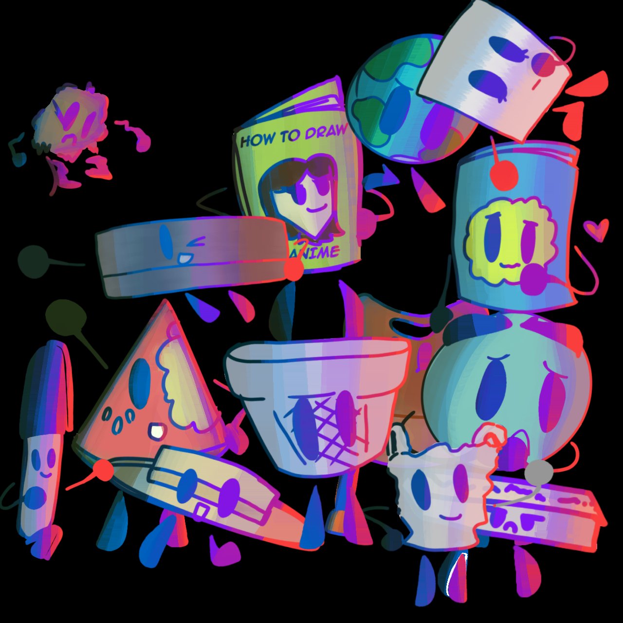 imagine having object show ocs not me - ibisPaint