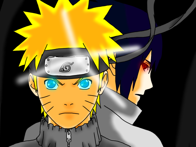 naruto vs sasuke - ibisPaint