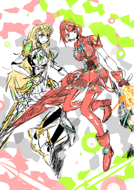 Pyra & Mythra - ibisPaint