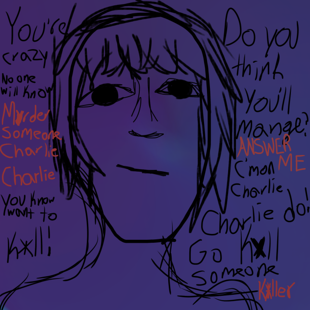 before Charlie looked crazy - ibisPaint