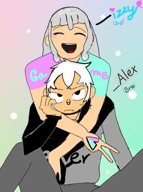 Alex and Alex's sis - ibisPaint