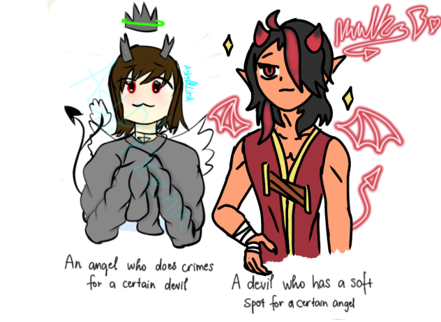 my second collab except I'm the devil! - ibisPaint