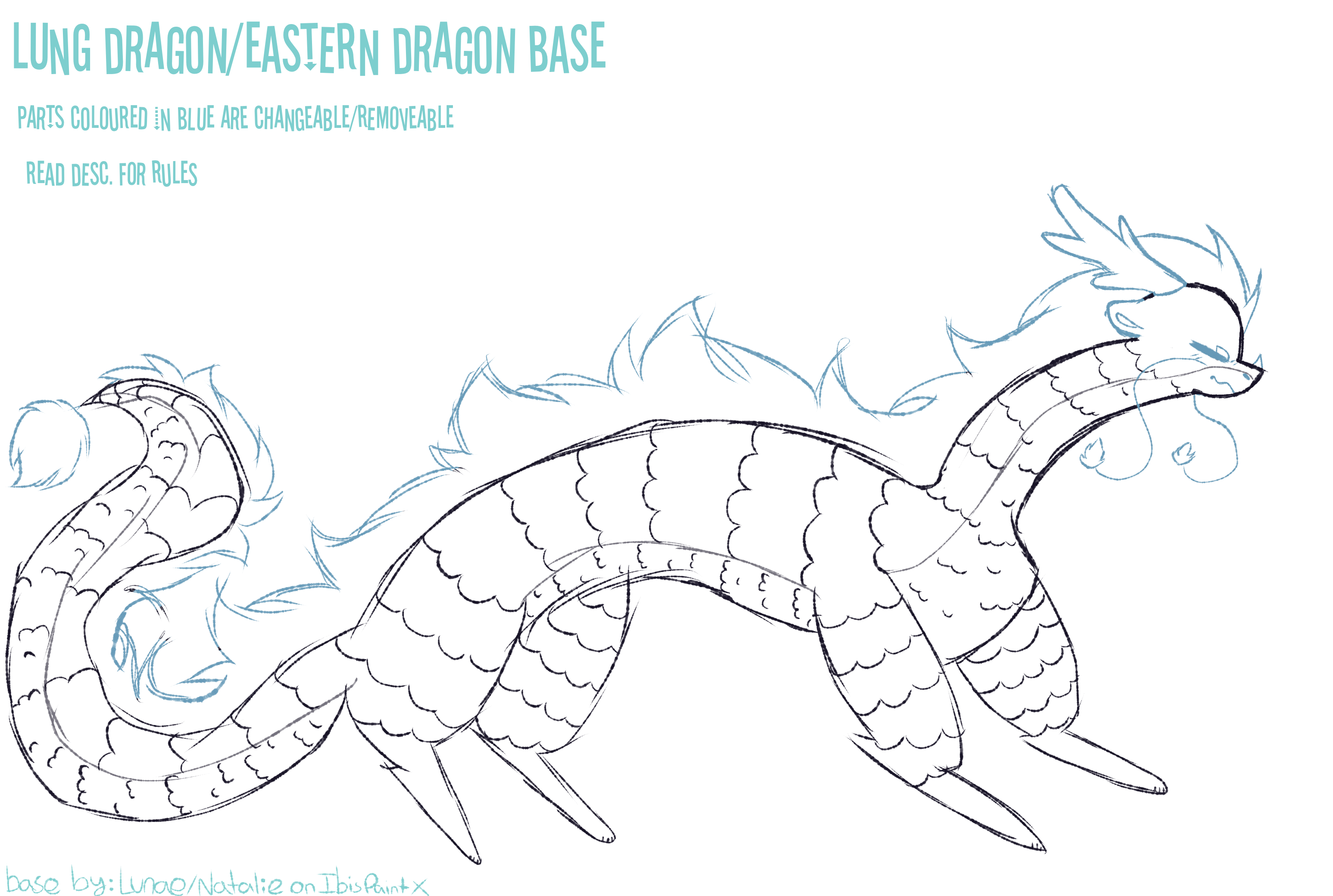 F2U Lung dragon base - ibisPaint