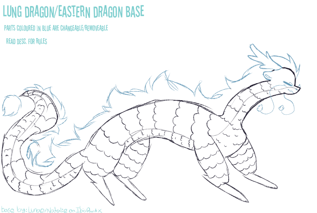 F2U Lung dragon base - ibisPaint
