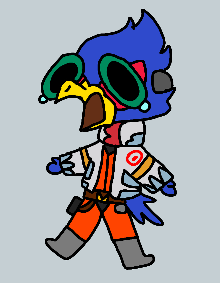 Falco screaming - ibisPaint