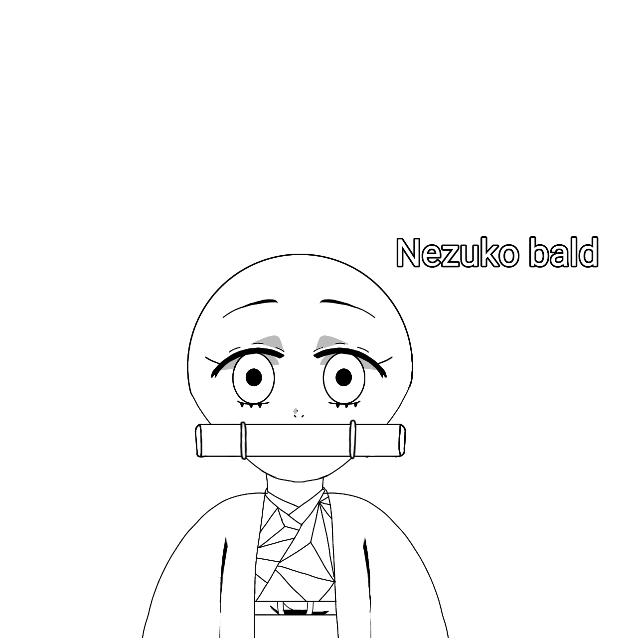 Nezuko bald - ibisPaint