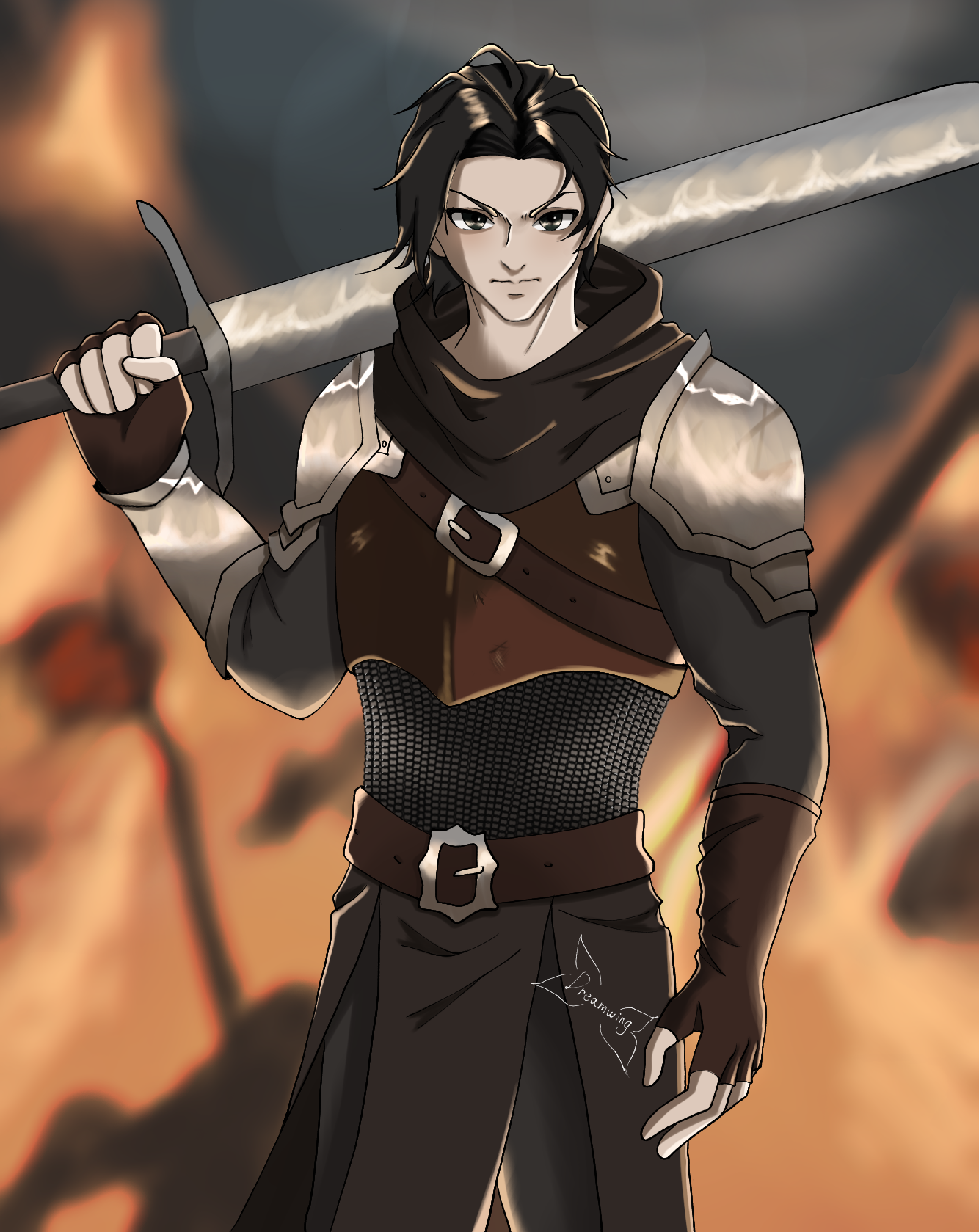 battle through flame - ibisPaint
