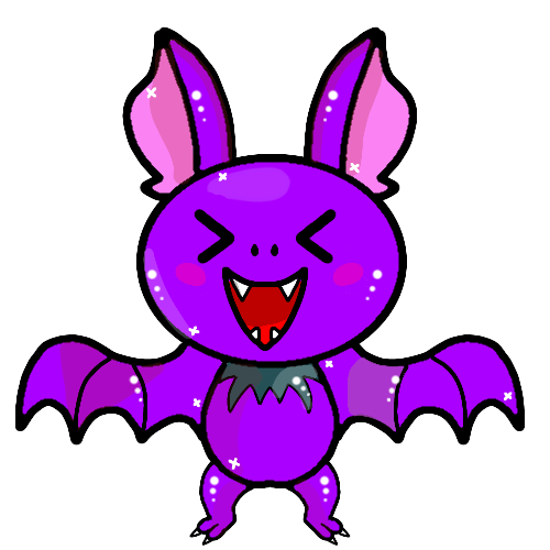 purple bat - ibisPaint
