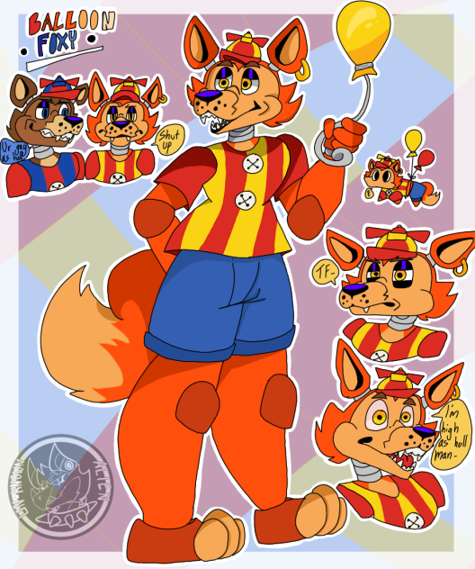 AU Balloon Foxy ⦊ - ibisPaint